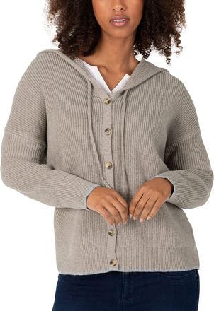 Timezone Damen Klassiek vest Strickjacke, Lana Beige Melange, XS EU