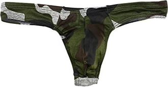 Generic Tanga pour homme d&eacute;contract&eacute; camouflage respirant sous-v&ecirc;tements culottes boxer confortable entrejambe string sexy pour le sexe, Vert arm&eacute;e., XL taill