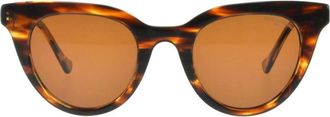 Ines De La Fressange Femme, Accessoires, Brun, Taille: ONE Size Penelope Solaires C1 Brun Texture/V.br