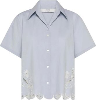 Seventy Femme, Blouses et Chemises, Bleu, Taille: 36 FR Chemises