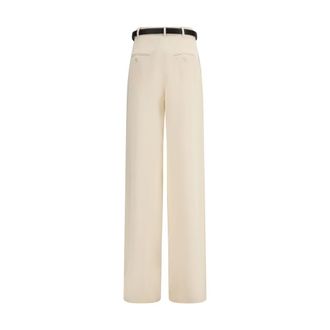 Max Mara Womens Beige Triacetate Dress Pants