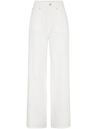 Brunello Cucinelli Weite Five-Pocket-Jeans - Wei&szlig;