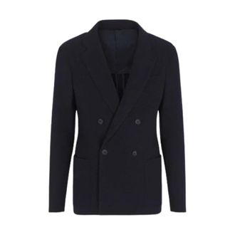 Giorgio Armani Upton Double-Breasted Jacket - - Jackets - Herren - Blau - L