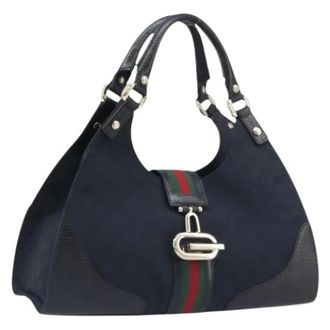 Gucci Pre-owned Vintage Canvas Shoulder Bag - - Pre-owned - Damen - Schwarzk - ONE SIZE