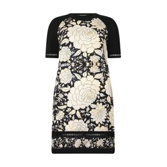 Roberto Cavalli Mini-Kleid mit Blumendruck - - Dresses - Damen - Schwarzk - L