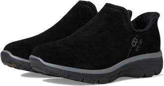 Skechers Easy Going-Modern Hour Bottines &agrave; enfiler mains libres en daim pour femme, noir, 39 EU
