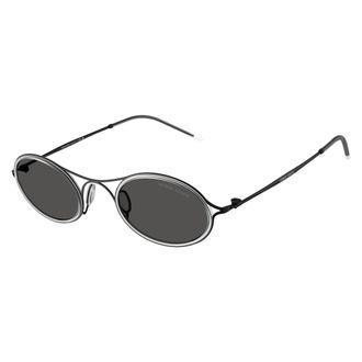 Giorgio Armani Ar6187 Oval Sonnenbrille - - Accessories - Herren - Schwarzk - 48 MM