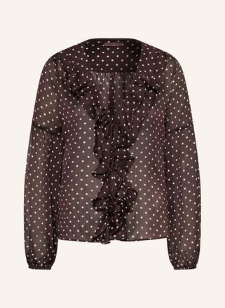 Guess Bluse Emy Mit Volants braun