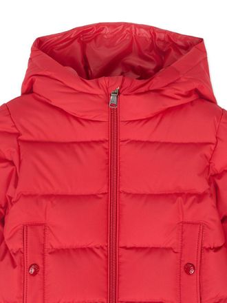 Moncler Boys Taidu Down Jacket Red Polyester Padded