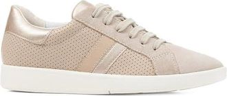 Geox Womens D Meleda B Sneaker, Lt Taupe, 37 EU