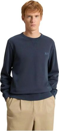 Woolrich Homme, Sweatshirts et sweats &agrave; capuche, Bleu, Taille: S Crewneck SweaT-shirt