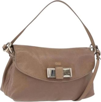 Chlo&eacute; Sac bandouli&egrave;re en cuir Pre-owned - Femme - Pre-owned - Brun - Taille: ONE Size