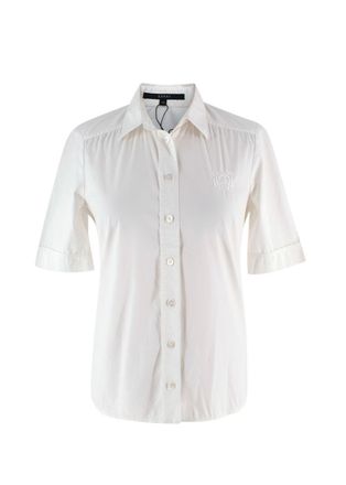 Gucci White Short Sleeve Shirt Size XXS