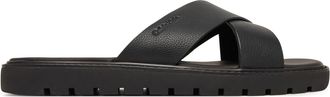 Calvin Klein Pantoletten Calvin Klein Sq Molded Sandal Xcross Lth HM0HM02235 Schwarz