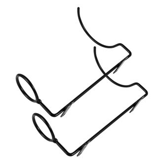 OSALADI 2 St&uuml;ck Schmiedeeisernes Weinregal aus Rostfreiem Eisen H&auml;ngender Weinflaschenhalter In Schwarz Pr&auml;sentations und Aufbewahrungsregal f&uuml;r Weinliebhaber