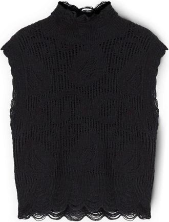 Motivi Femme, Pulls, Noir, Taille: 40 FR Pull Col Roul&eacute; en Tricot