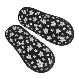 Generic Slippers Fleur DOrchid&eacute;e Frangipanier Chaud Pantoufles De Maison Cozy Chaussons DInt&eacute;rieur Pour Camping Chambre H&ocirc;tel L