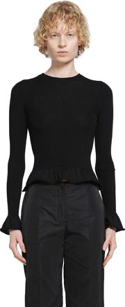 Jil Sander Ruffled Wool Jumper