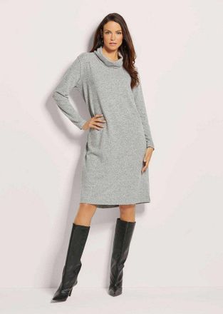 Madeleine Midikleid Rollkragen-Kleid in H-Linie