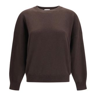 Brunello Cucinelli Pull en cachemire avec Monili - Femme - Pulls - Brun - Taille: 40 FR