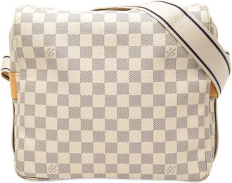 Louis Vuitton Hobo Bags - Damier Azur Naviglio - Gr. unisize - in Wei&szlig; - f&uuml;r Damen