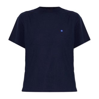 Jil Sander Baumwoll Oversized T-Shirt - - Tops - Damen - Blau - S