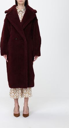 Max Mara Pelzmantel Damen Farbe Burgunderrot