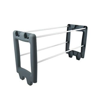 MSV Schuhregal Schuhablage Schuhständer Schuhschrank 58x21x32 stapelbar Anthrazit