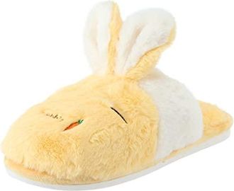 Generic Pantoufles pour femme et homme - En feutre de coton léger - Doublure en peluche - Pantoufles douillettes - Confortables - Chaudes et légères, b, 38 EU