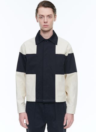 Fursac Blouson en toile d&eacute;perlante - Taille S - Homme