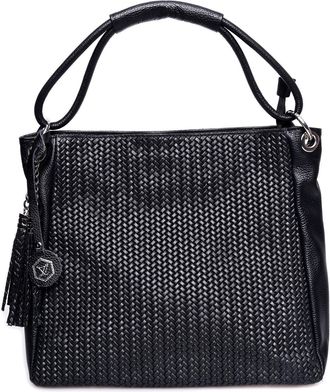 Luisa Vannini Schwarz Rindsledertasche