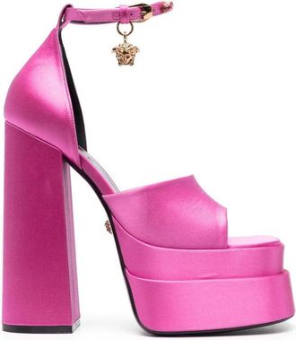 Versace Femme, Chaussures, Rose, Taille: 38 1/2 EU Sandali