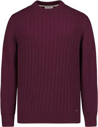 Pierre Cardin Herren Pullover rot unifarben