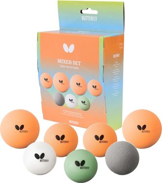 Butterfly Mixed Set Fun Balls - Freizeitset Tischtennisb&auml;lle - Gemischtes Set