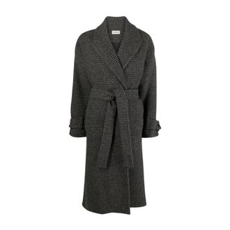 P.A.R.O.S.H. P.a.r.o.s.h. - London Coat - Femme - Manteaux - Gris - Taille: 38 FR