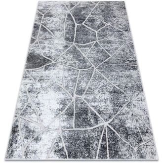 RugsX Rugsx - Modern mefe Teppich 2783 Marmor - Strukturell zwei Ebenen aus Vlies grau grey 140x190 cm
