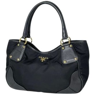 Prada Sac cabas vintage doccasion - Femme - Pre-owned - Noir - Taille: ONE Size