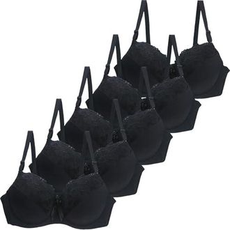 Generic Sous-v&ecirc;tements pour femmes 34/75 36/80 38/85 40/90 42/95 44/100 BCDE Bonnet Soutien-Gorge Sexy Dentelle Soutien-Gorge pour Femme Lingerie Grande Taill