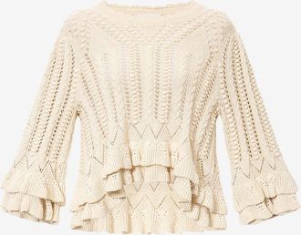 Isabel Marant Pull Norma - Femme - &Eacute;cru - Taille 34 - Marant &Eacute;toile