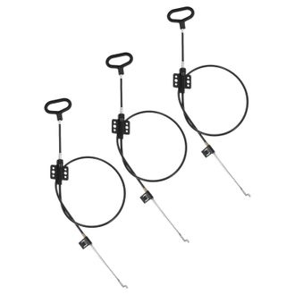 Cabilock Ersatz Zuggriff mit D-Ring 98cm f&uuml;r Relaxsessel aus Aluminiumlegierung mit Kunststoffummantelung Universelles Sofakabel zur Reparatur der Liegefunktio