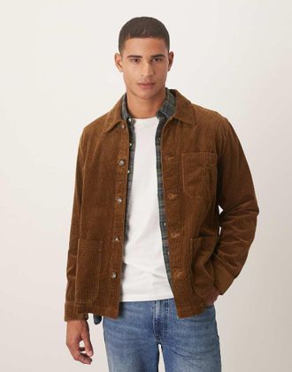GANT Surchemise coupe classique en velours c&ocirc;tel&eacute; - Marron-Brown