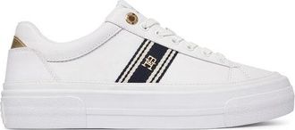 Tommy Hilfiger Sneakers Th Foxing Platform Webbing FW0FW09353 Wei&szlig;