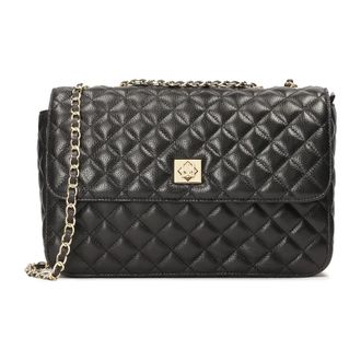 Kazar Schwarze Leder-Schultertasche mit Steppmuster - - Bags - Damen - Schwarzk - ONE SIZE
