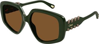 Chlo&eacute; unisex, Accessoires, Vert, Taille: 56 MM Mony Lunettes de soleil