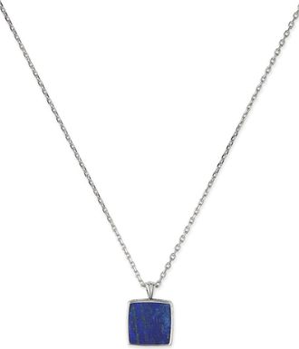 Emanuele Bicocchi Lapis Halskette mit Amulett - Silber
