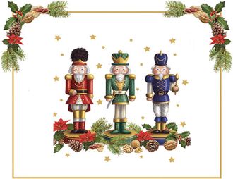 Ambiente Platzset Tischset 40 x 30 cm PVC/d&uuml;nner Schaumr&uuml;cken Weihnachten Nussknacker Advent placemat Serie Bearded Nutcracker