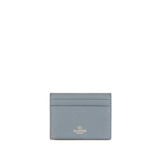 Valentino Garavani Womens Blue Calf Leather Bos Taurus Wallet
