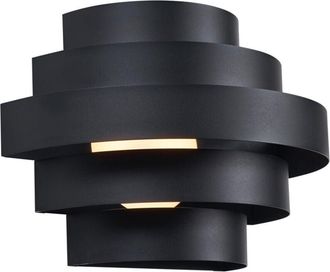 QAZQA Lines - led Applique murale - 1 lumière - h 25 cm - Noir - Moderne - éclairage intérieur - Salon i Chambre i Cuisine i Salle à manger - Qazqa