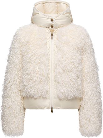Moncler Vigiers Teddy Hooded Short Down Jacket