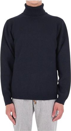 Roberto Collina Maglia dolcevita - Homme - Pulls - Bleu - Taille: XL